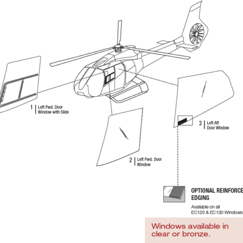 EC120-1004-1 | Left Fwd Door Window w/Slide (EC120B, EC130B4) | Airbus ...